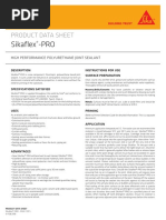 SikaFlex 1A Product Data Sheet | PDF | Concrete | Water