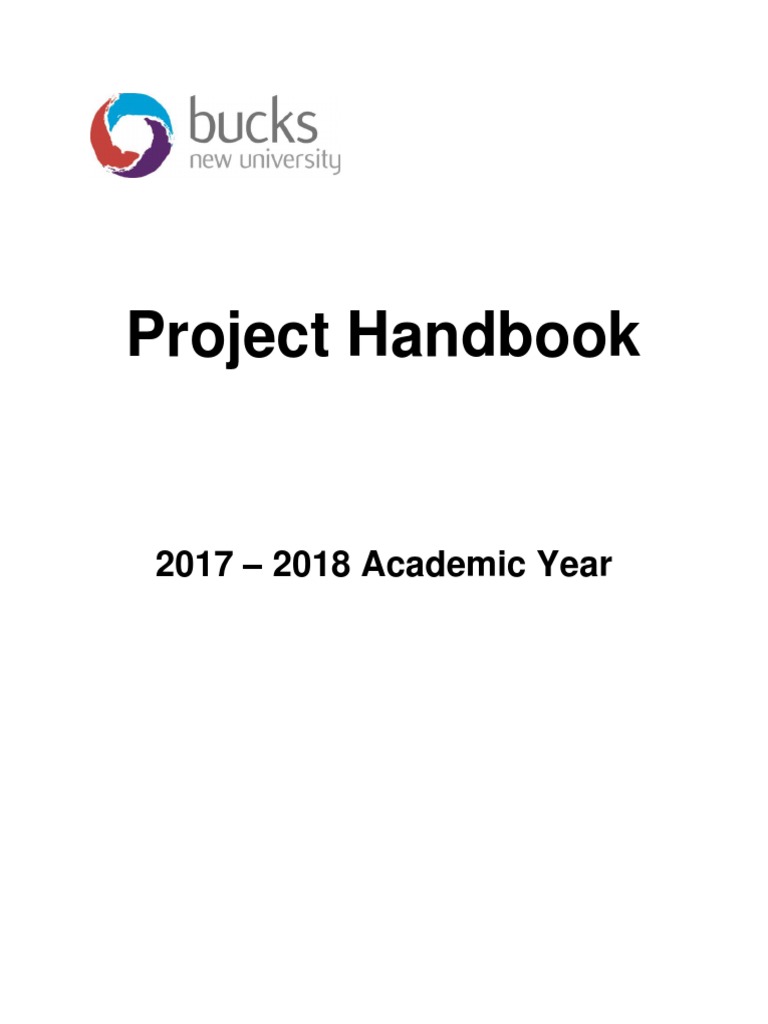 Project Handbook: 2017 - 2018 Academic Year | PDF | Plagiarism ...
