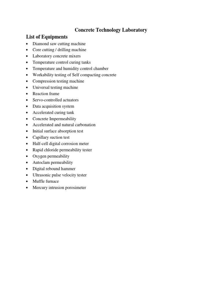 Concrete Technology Laboratory 73713 | PDF