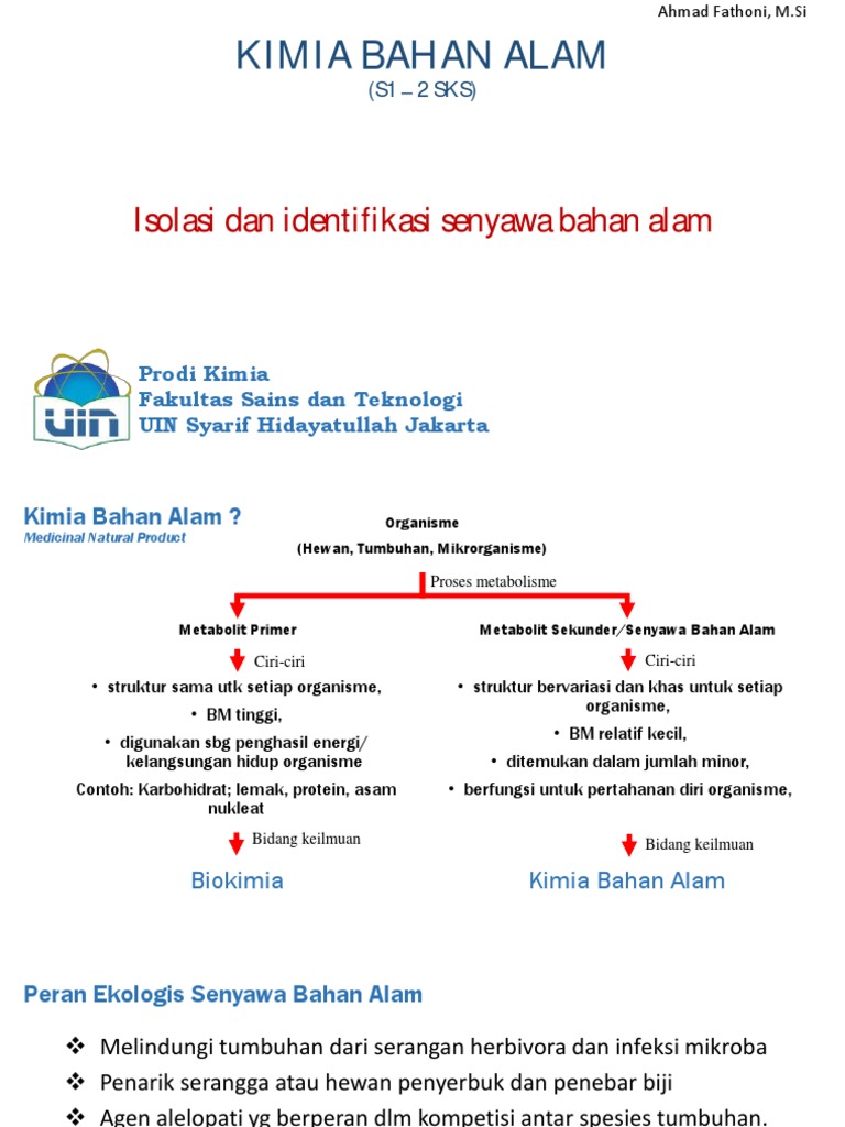 KBA - Identifikasi Dan Isolasi Senyawa Bahan Alam | PDF