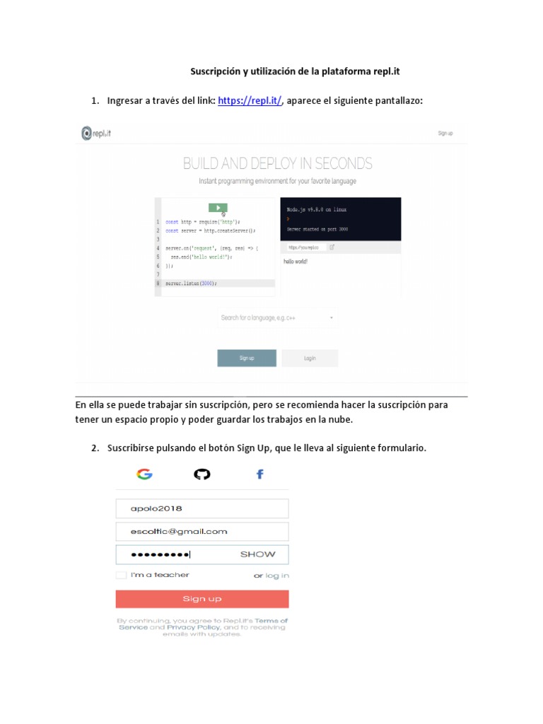 Uso de Replit | PDF | Tecnología