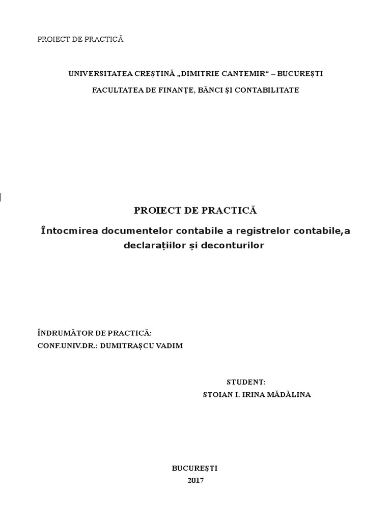 Caiet Practica | PDF