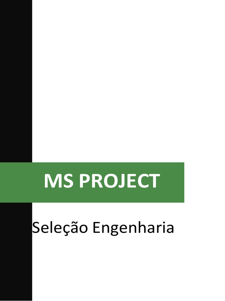 Introdução ao Gerenciamento de Projetos com Microsoft Project | PDF ...