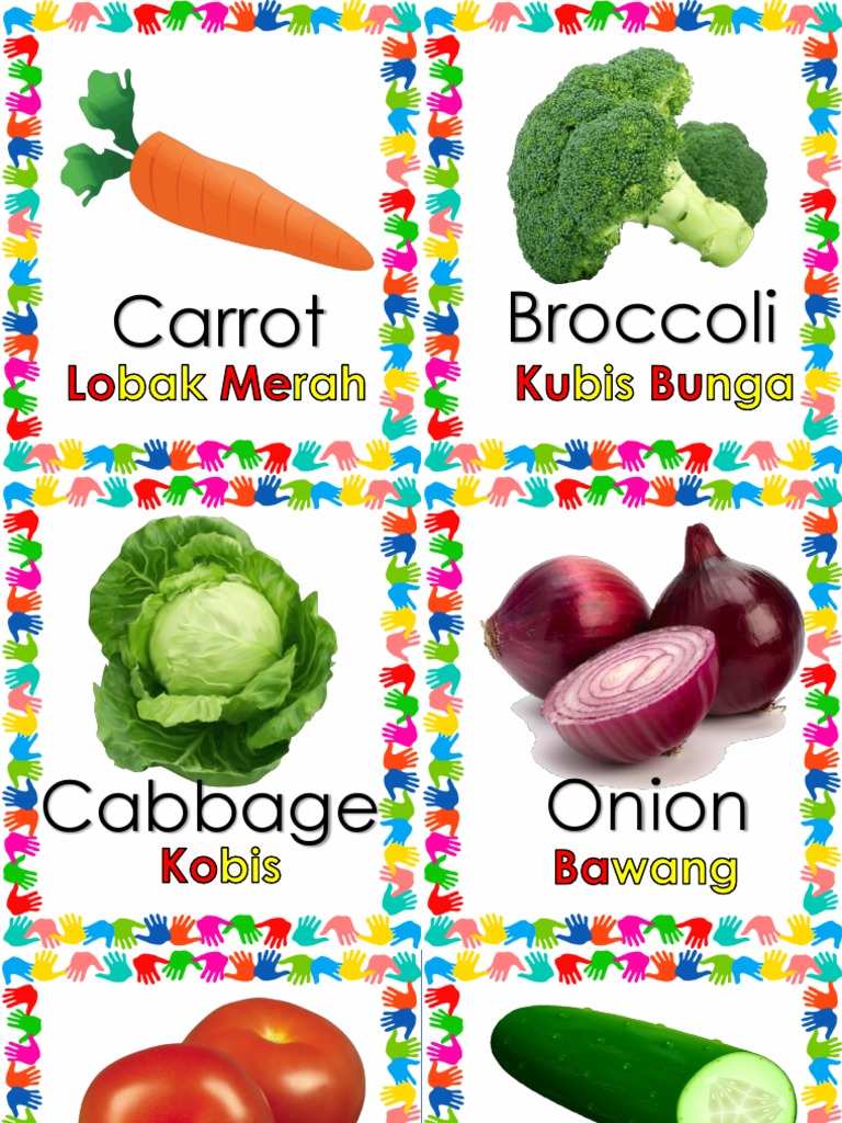 Vegetables Flashcard | PDF