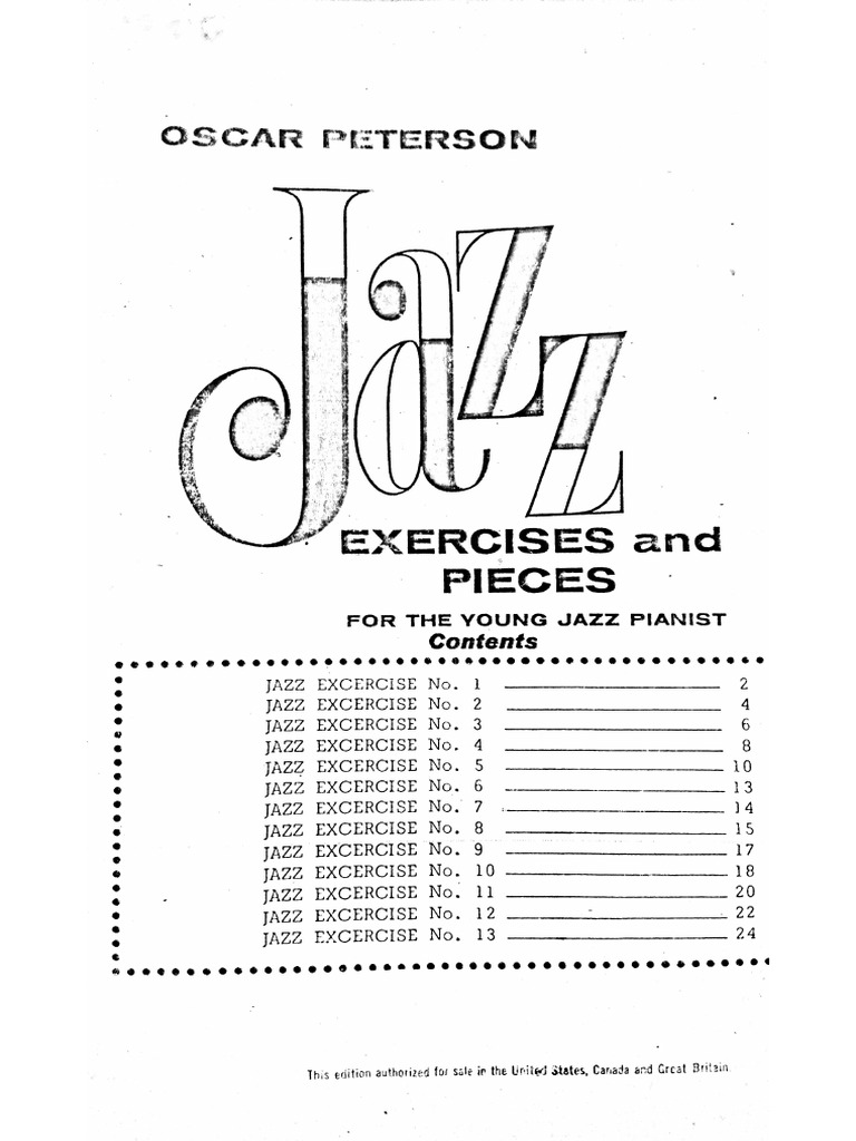 Jazz Exercises and Pieces (Oscar Peterson) PDF | PDF
