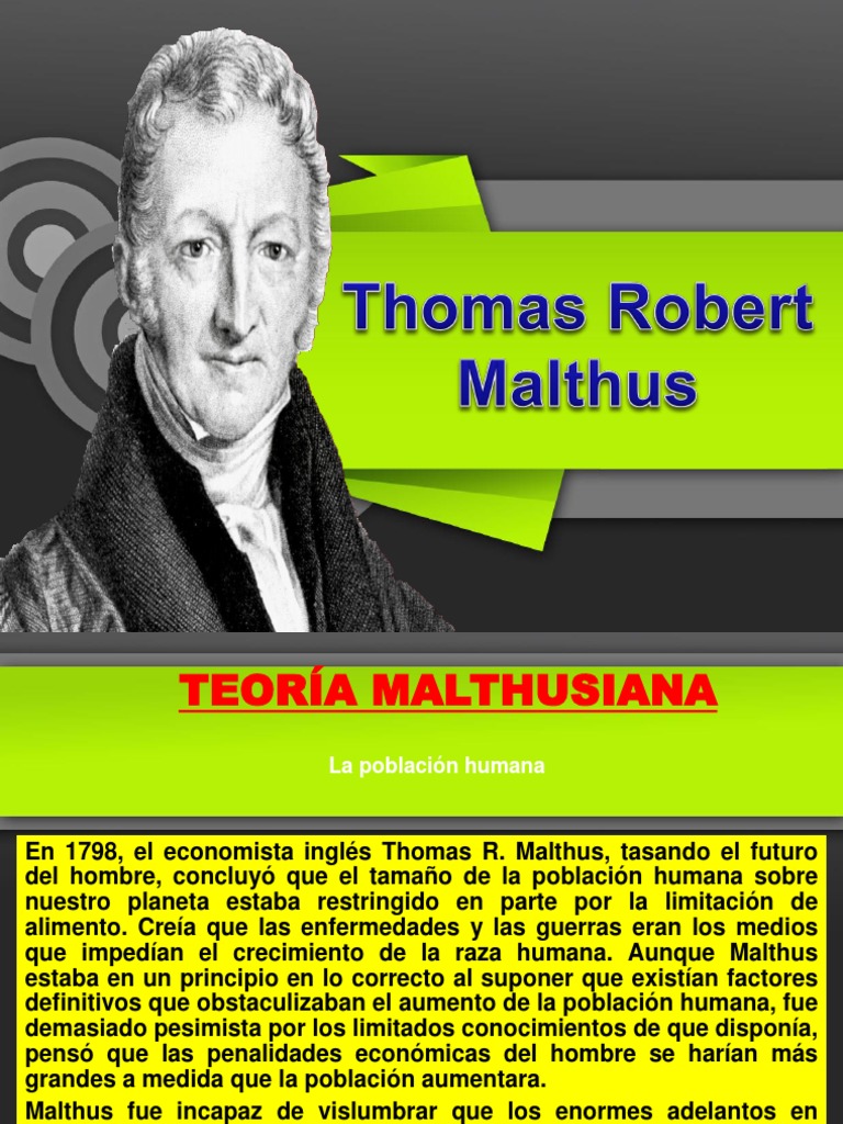 Reseña de Thomas maltus | PDF | Población | Homo Sapiens