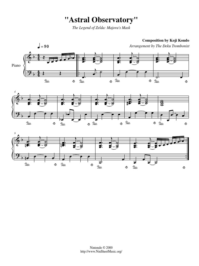 Zelda Majoras Mask - Astral Observatory | PDF | Matériel Nintendo ...