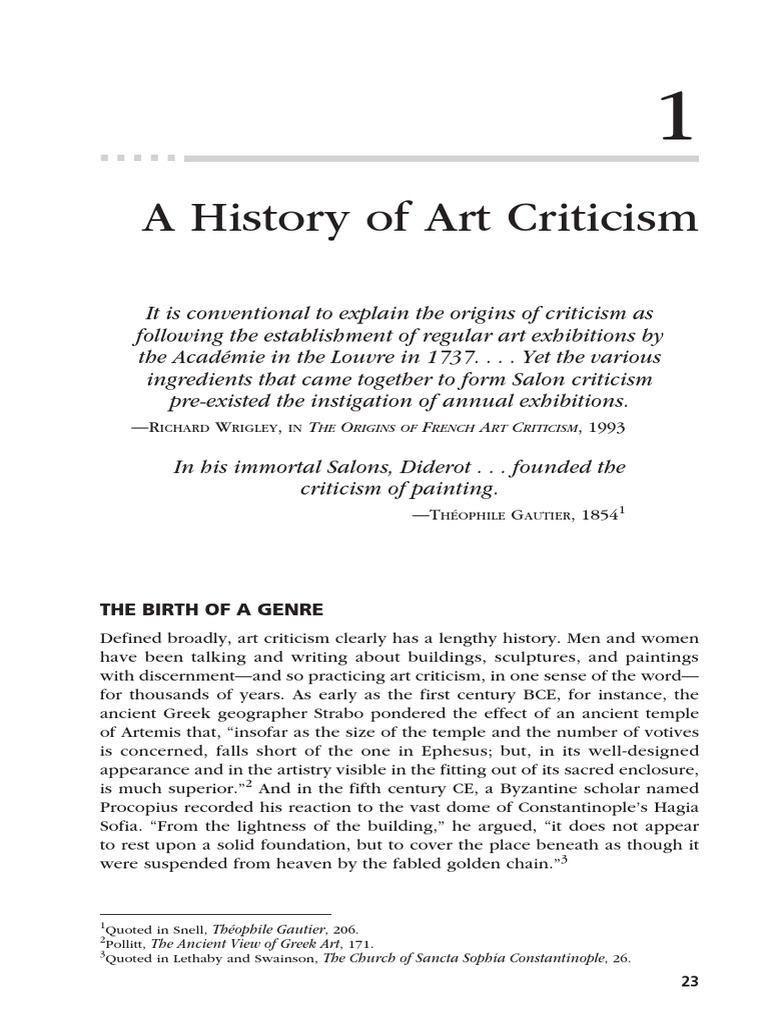 A History of Art Criticism | PDF | Art Criticism | Romanticism