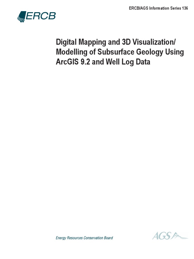 Digital Mapping And 3d Visualization Modelling Of Subsurface Geology Using Arcgis 9 2 And Well