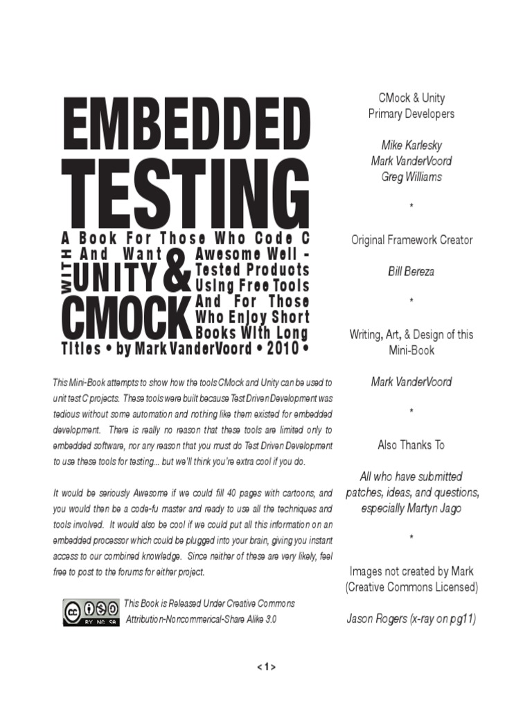 Embedded Testing With Unity And Cmock Pdf Computer Programming