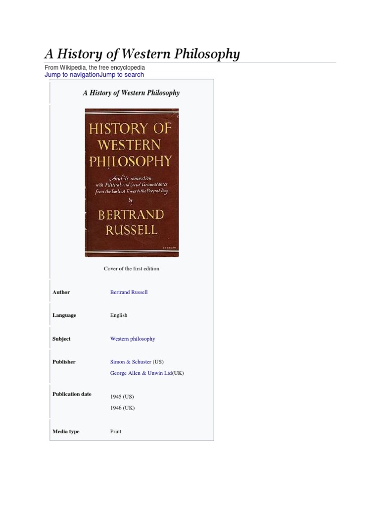 Bertrand Russell's Western Philosophy | PDF