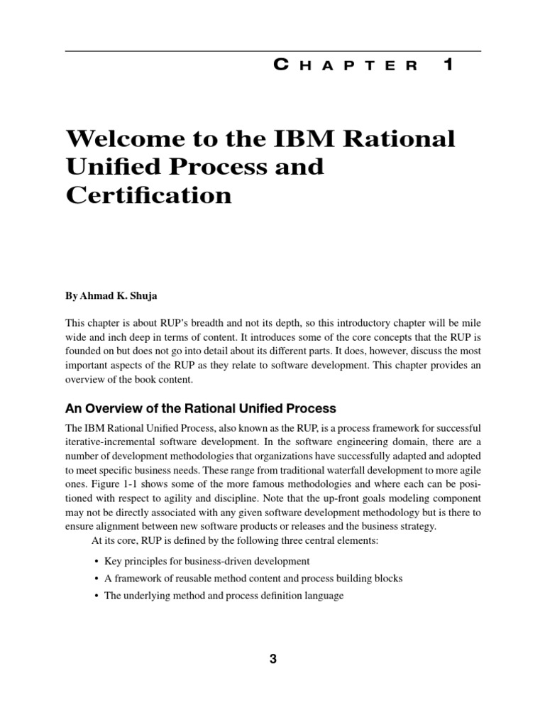 (Ref) RUP - IBM Rational Unified Process | PDF | Software Development ...