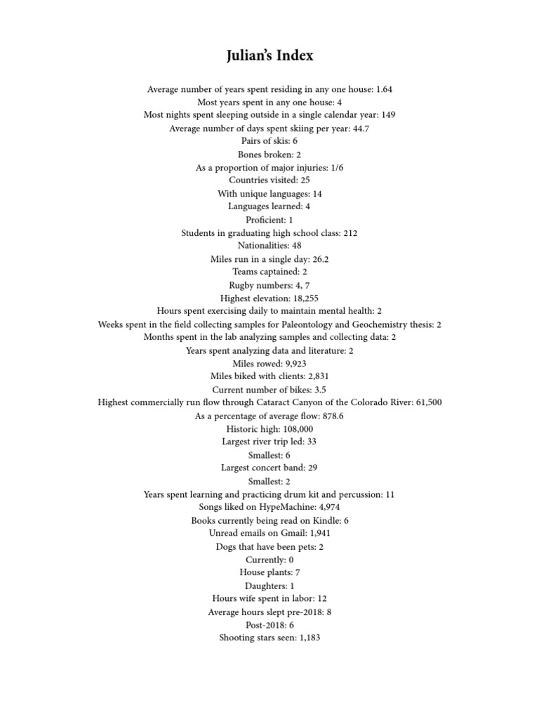 Harpers Index Assignment | PDF