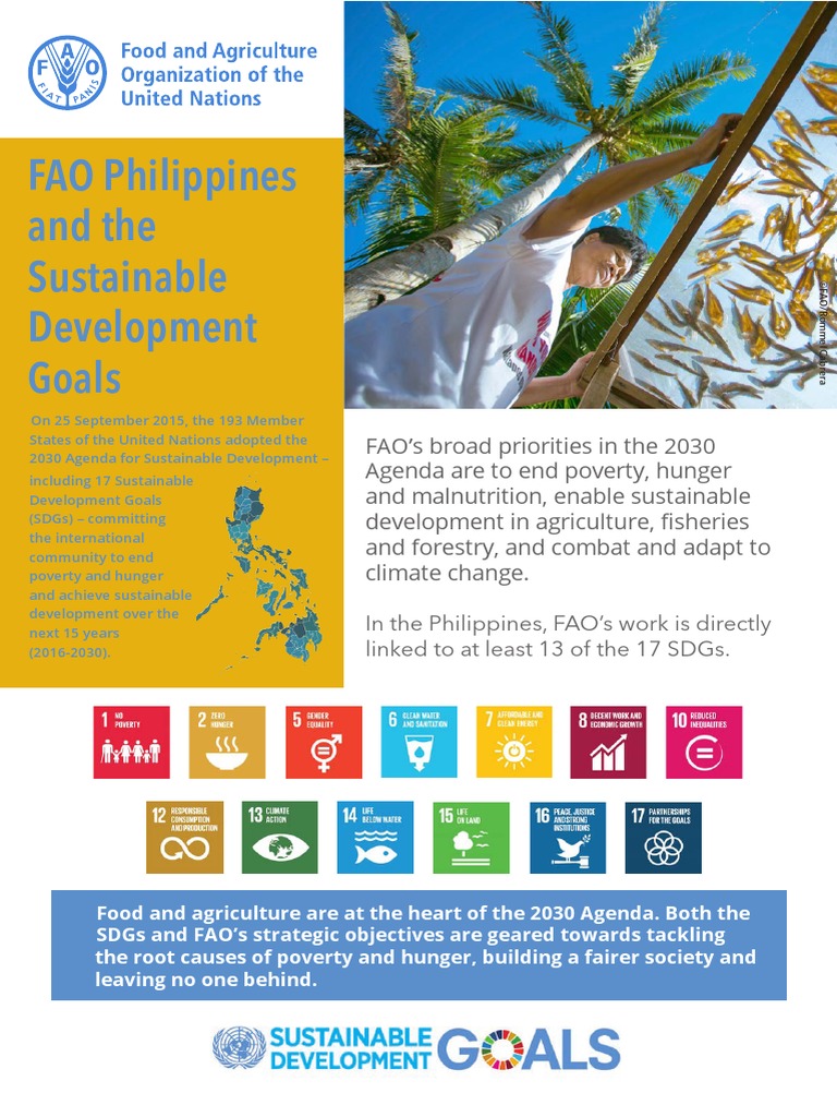 FAO Philippines and The Sustainable Development Goals | PDF | Food And ...