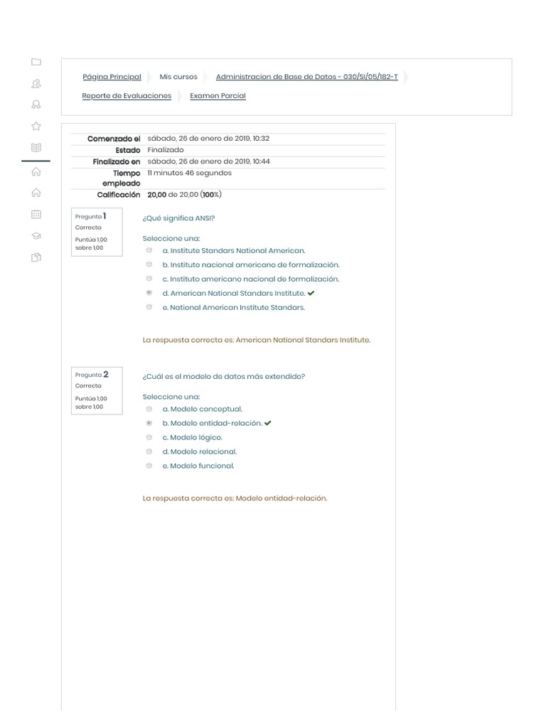 Examen Parcial | PDF | SQL | Bases de datos