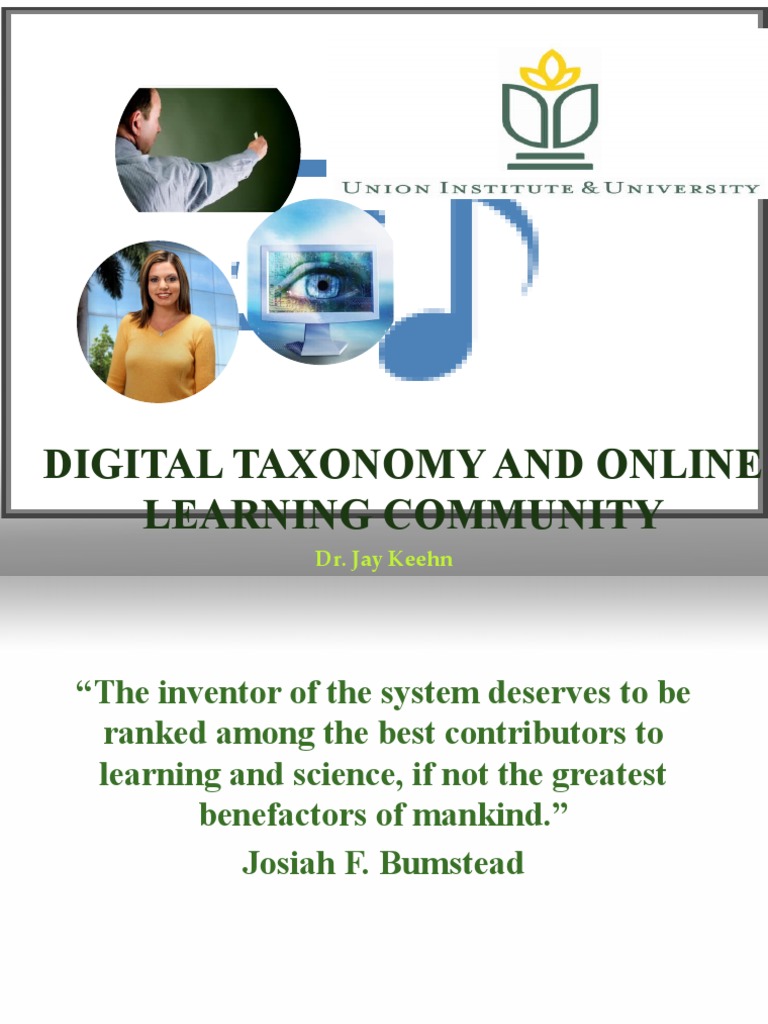 Digital Taxonomy and Online Learning Community | PDF | Learning ...