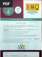 Silverzone Olympiad Sample Question and Answer Sheet | PDF