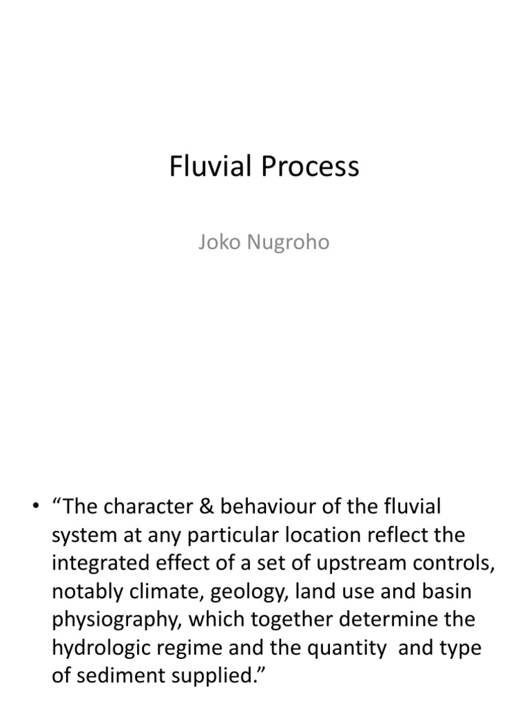 Understanding Fluvial Processes and Erosion | PDF | Social Science | Travel