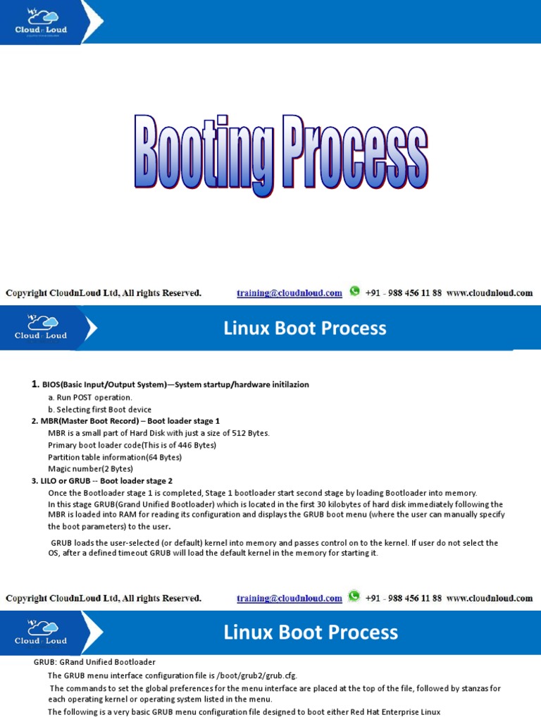Boot - Process, Systemd - RUN Levels | PDF | Booting | Operating System ...