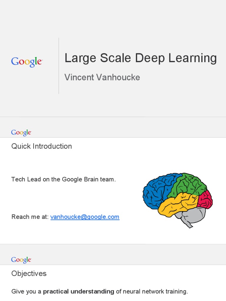 Large Scale Deep Learning | PDF | Deep Learning | Speech Recognition