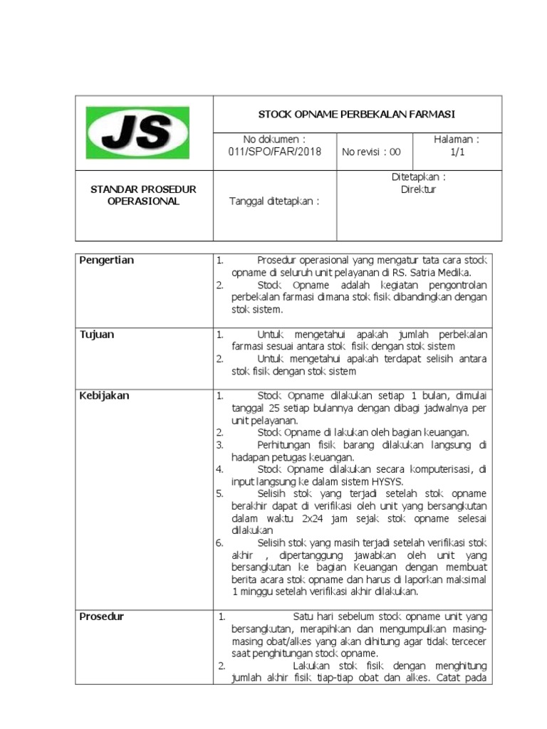 11. Sop Stock Opname