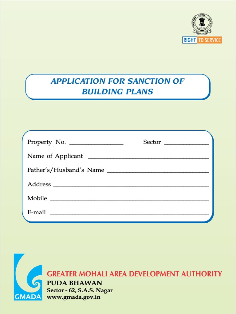 GMADA Building Plan Sanction Guide | PDF | Real Estate Law | Business