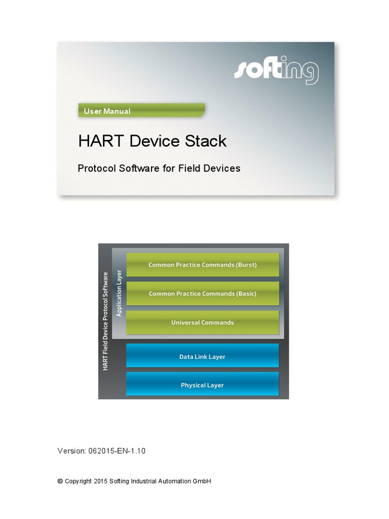 HARTDeviceStack U en 100 | PDF | Application Programming Interface | Operating System