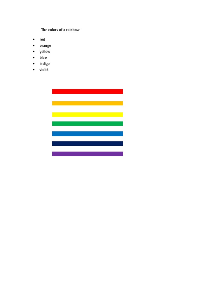 The Colors of A Rainbow | PDF