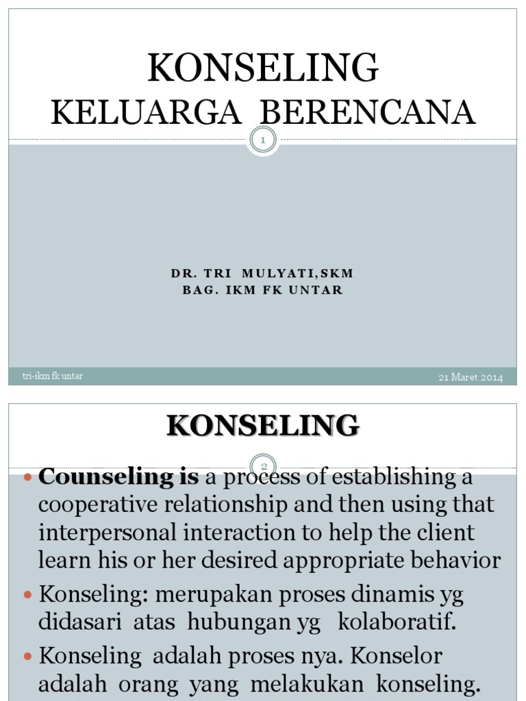 Konseling KB | PDF
