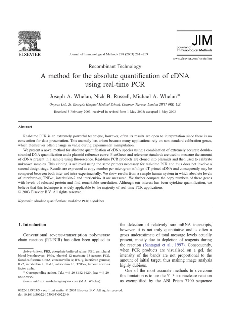 Real Time PCR | PDF | Real Time Polymerase Chain Reaction | Reverse ...