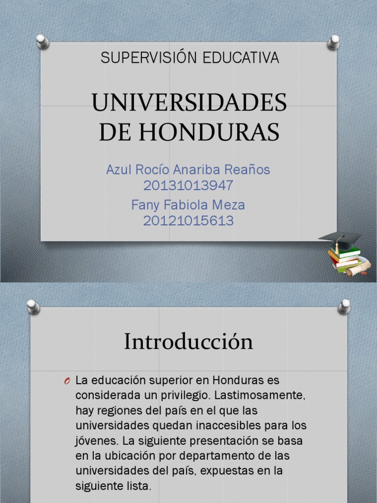 Universidades de Honduras | PDF | Honduras | Maestros