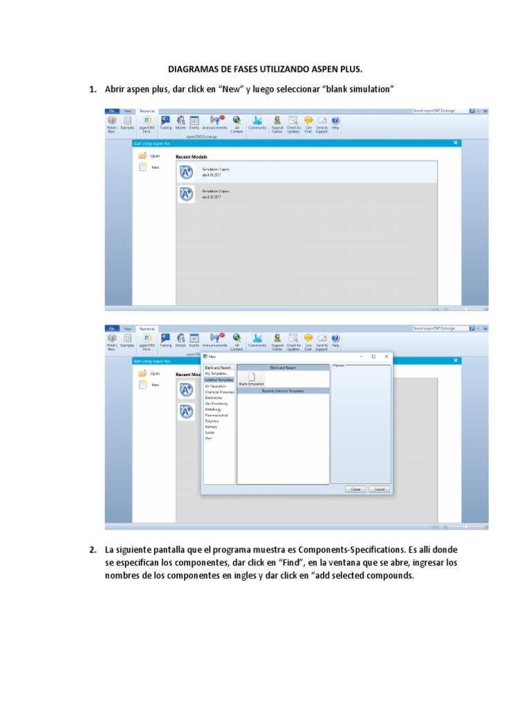 Diagramas de Fases Utilizando Aspen Plus | PDF | Naturaleza