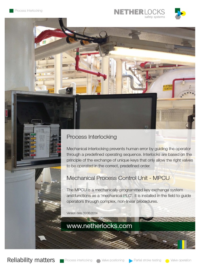 Netherlocks Mechanical Process Control Unit MPCU | PDF | Process ...
