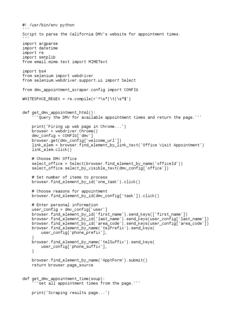 DMV Scraper | Download Free PDF | Information Technology Management | Email
