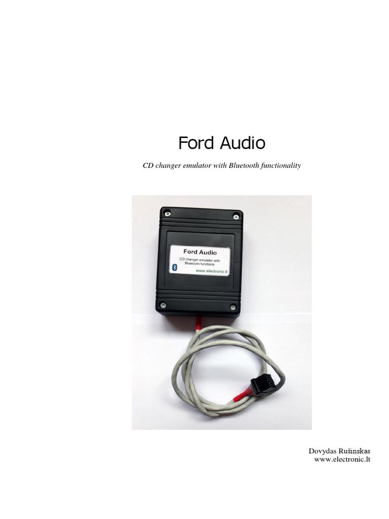 Ford Audio | PDF | Bluetooth | Telephone