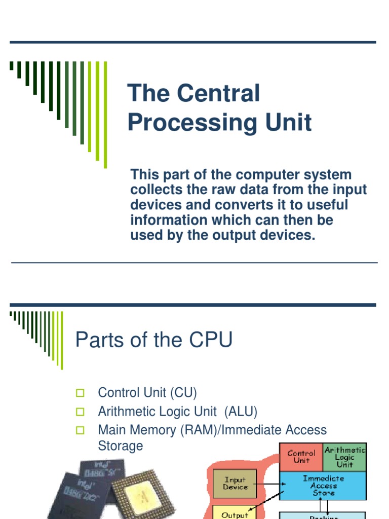 The Central Processing Unit | PDF | Computer Data Storage | Random Access Memory