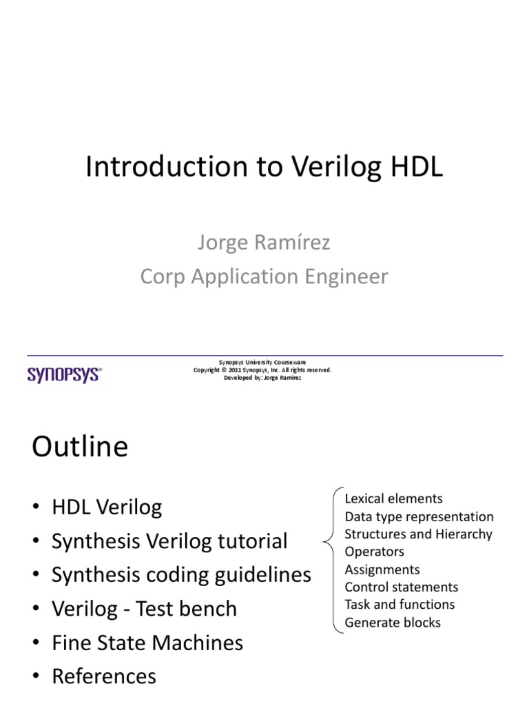 Verilog | PDF | Hardware Description Language | Electronic Design