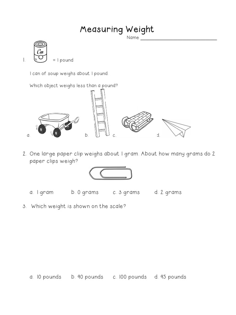 Math Measurement | PDF | Weight | Pound (Mass)