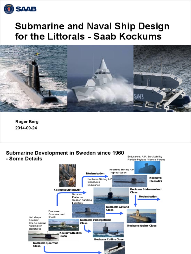 Submarine-&-Naval Ship Design For The Littorals-Saab Kockums | PDF ...