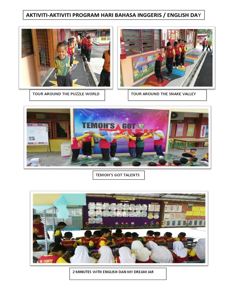 Aktiviti-Aktiviti Program Hari Bahasa Inggeris / English Day | PDF