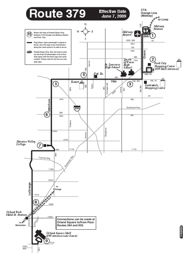 Route 379: Effective Date June 7, 2009 | PDF | Public Transport | Bus ...