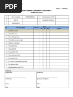 TRANSFORMER Inspection Checklist | PDF | Transformer | Electrical ...