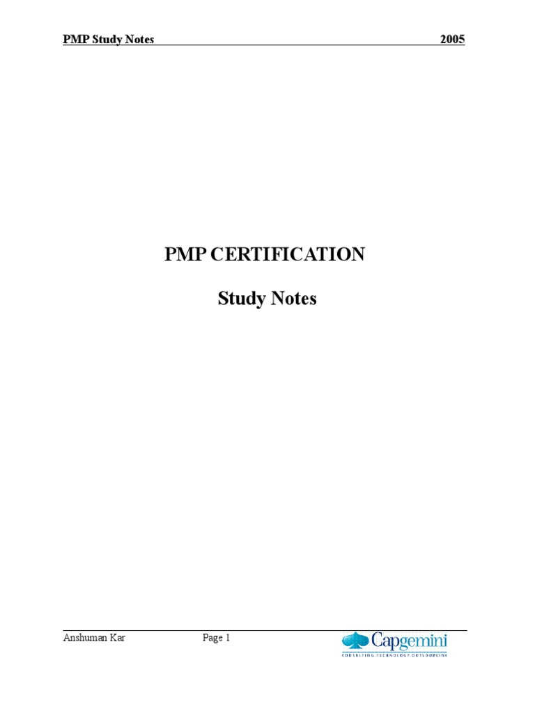 PMP Notes | PDF | Risk Management | Causality