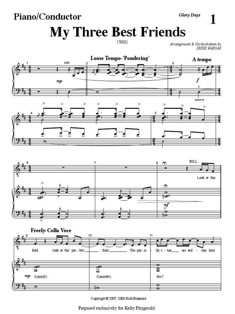 My Three Best Friends | PDF | Sound | Music Theory