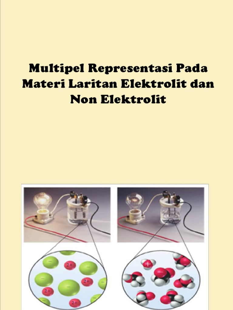 Multipel Representasi Pada Materi Laritan Elektrolit Dan Non | PDF