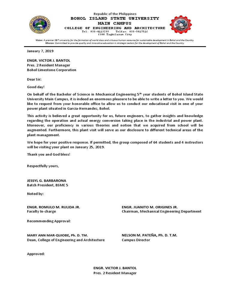 Letter-for-BLC (2018-2019) | PDF | Science And Technology | Science