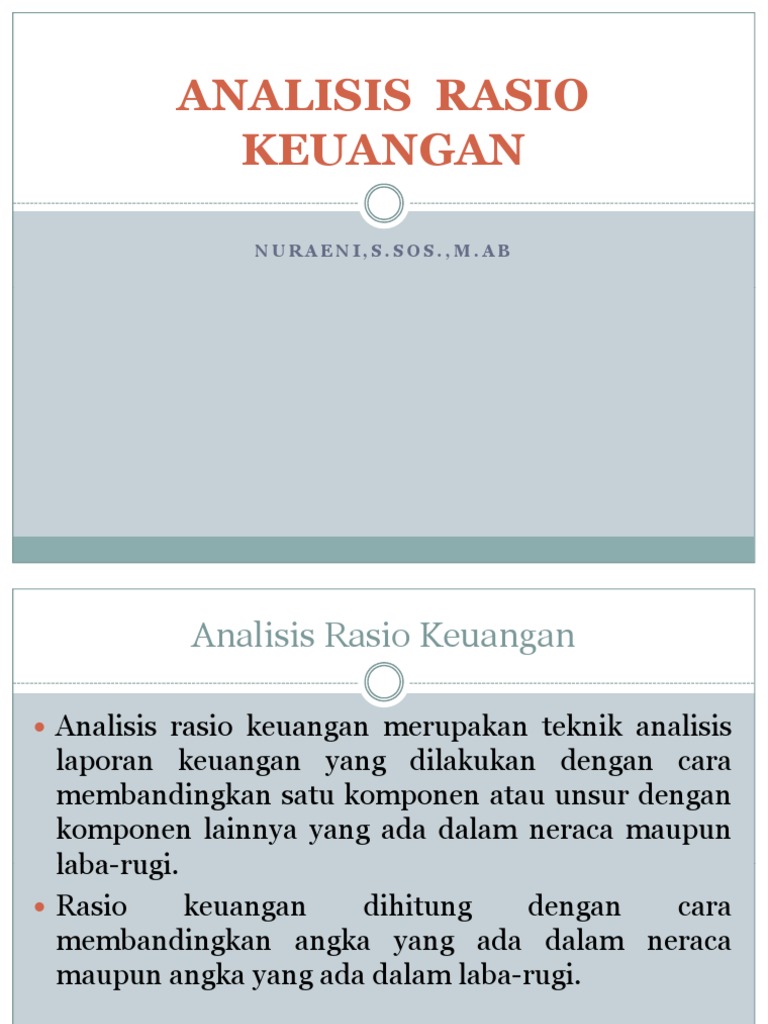 Analisis Rasio Keuangan | PDF