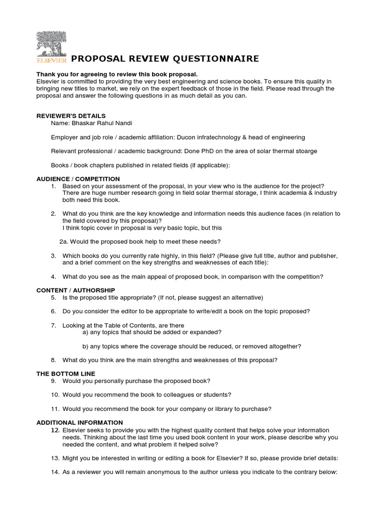REVIEWER QUESTIONNAIRE_first ed proposal template_FINAL.DOCX | Elsevier ...