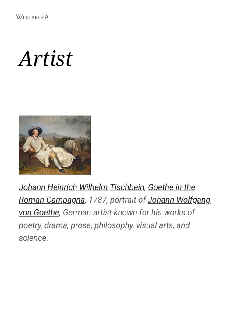 Artist: Johann Heinrich Wilhelm Tischbein Goethe in The Roman Campagna ...