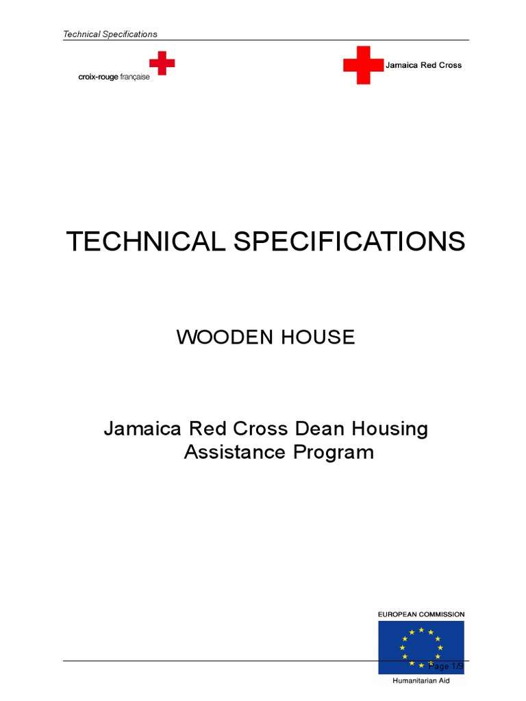 Wooden House Technical Specifications | PDF | Concrete | Foundation ...